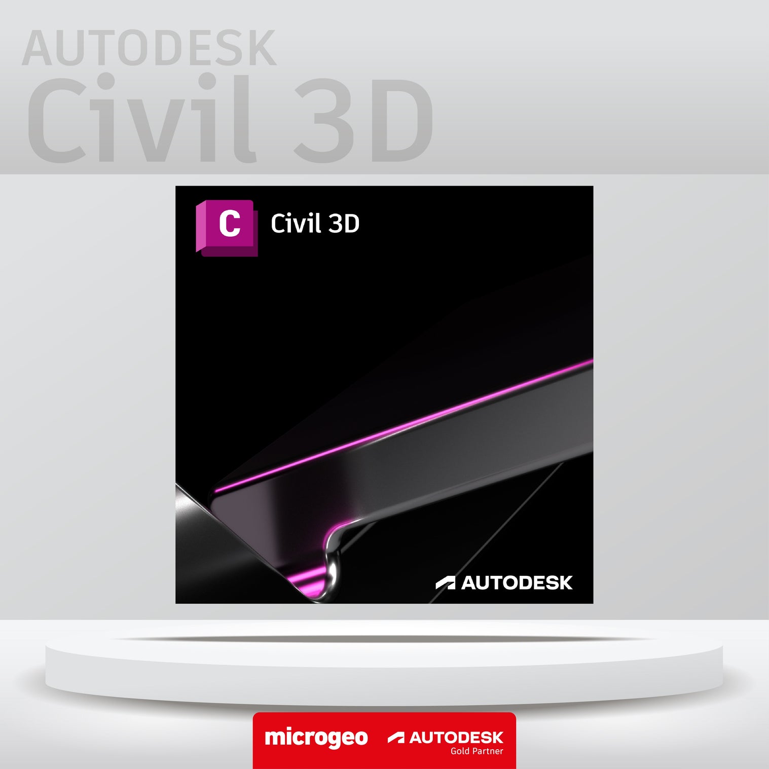 Civil 3D 2026 Commercial New Single-user ELD Annual Subscription – Microgeo